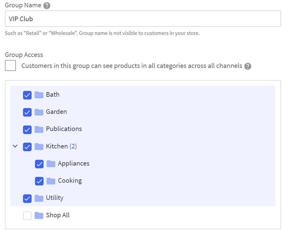 Customer Groups